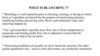 Blanching | PPTX