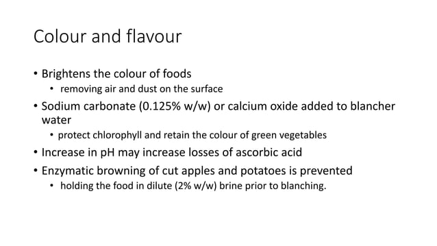 Blanching | PPTX | Cooking | Food & Drink