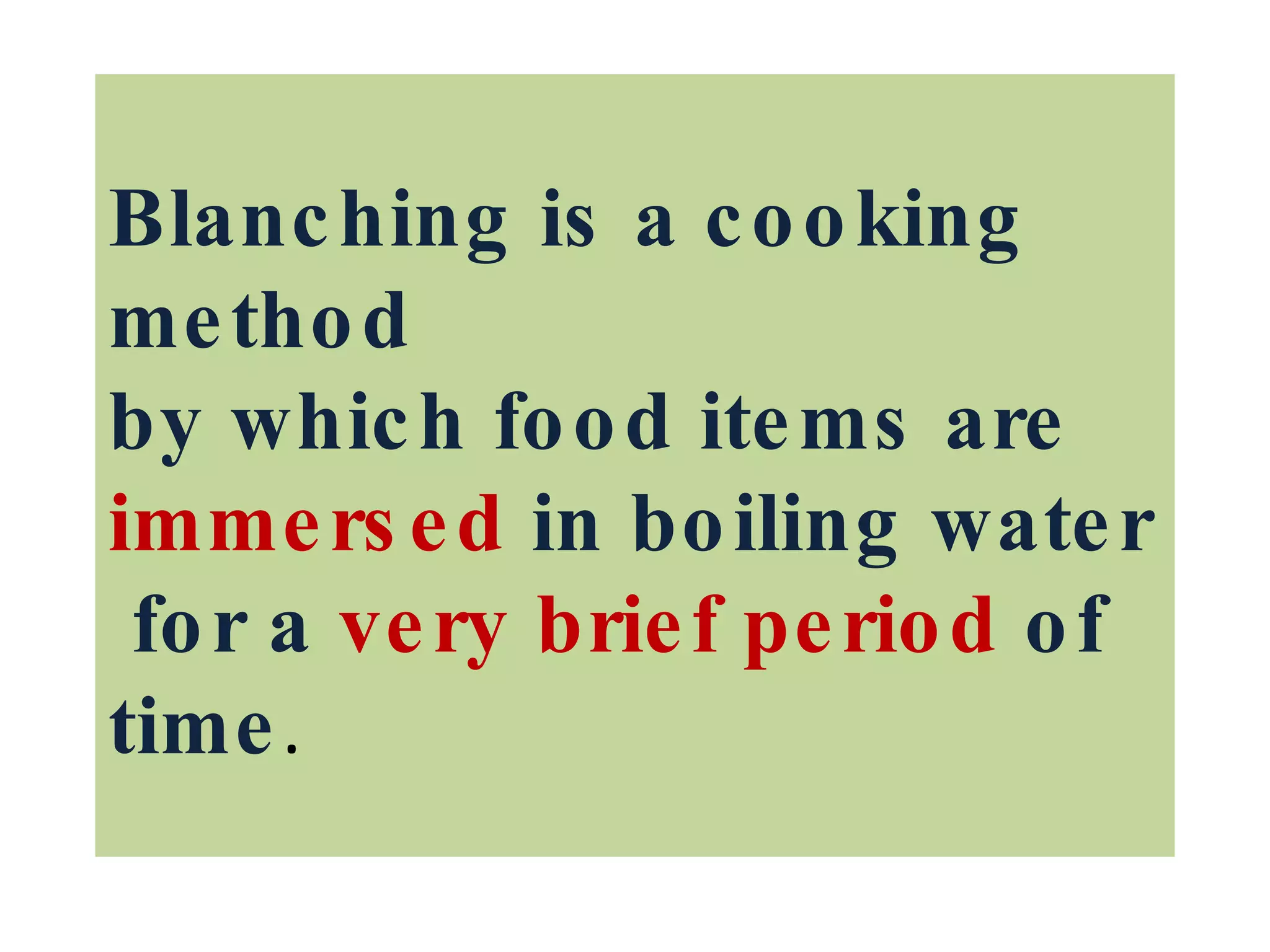 Blanching | PPT