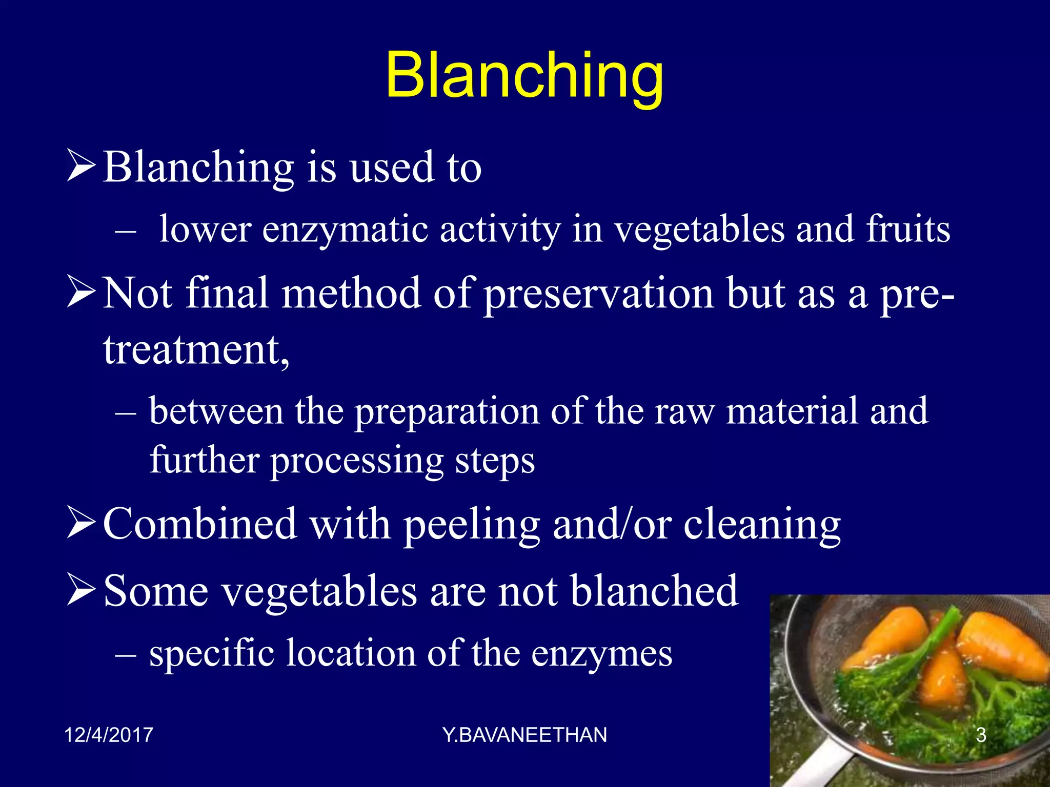 Blanching | PPTX