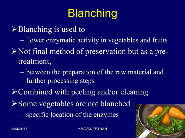 Blanching | PPTX
