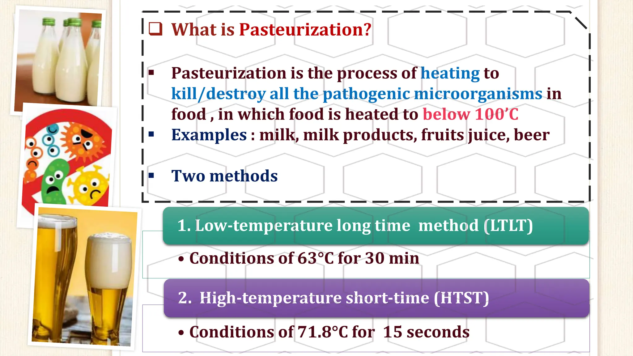 BLANCHING AND PASTUERIZATION introduction | PPTX