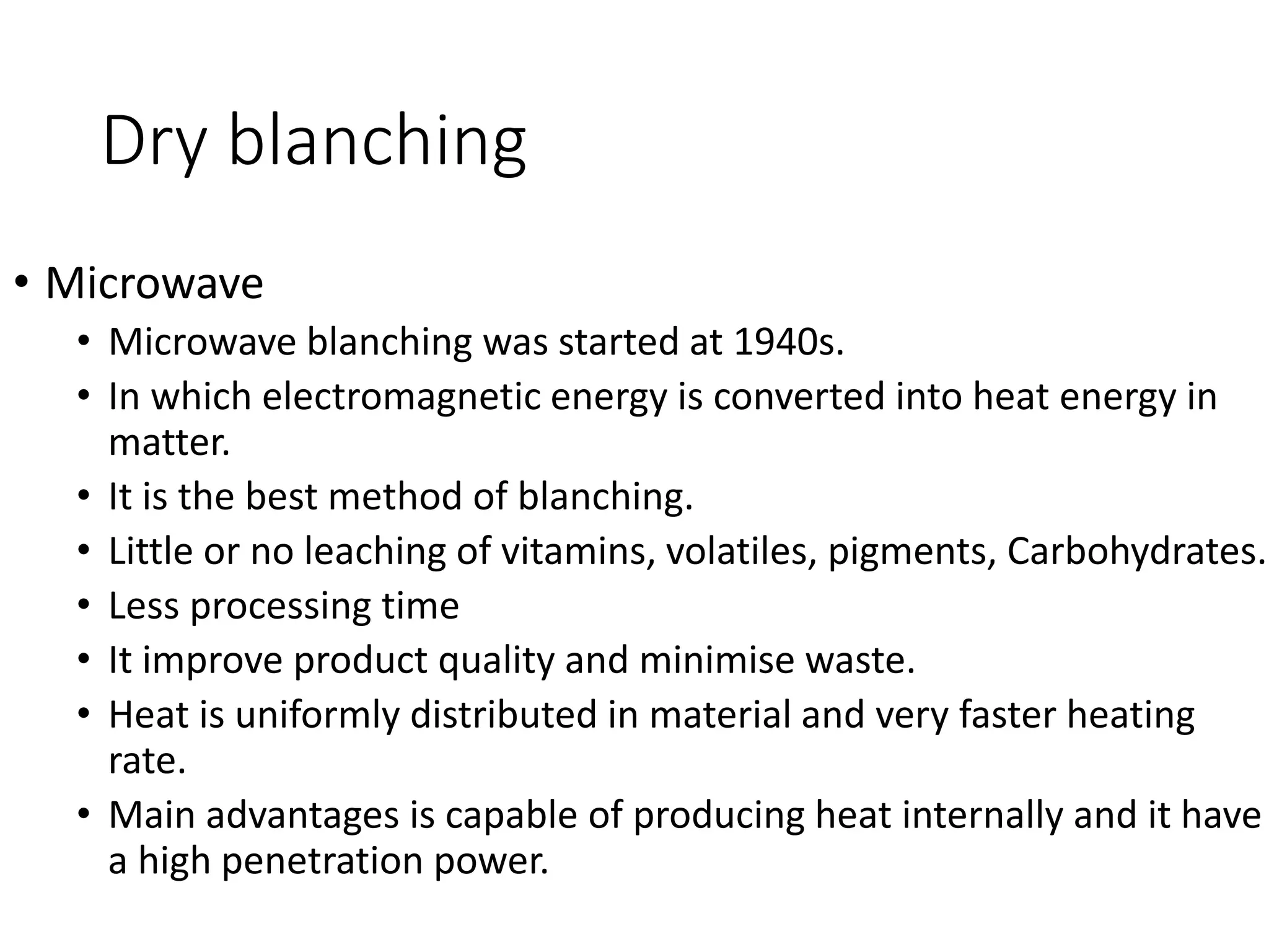 Blanching | PPTX