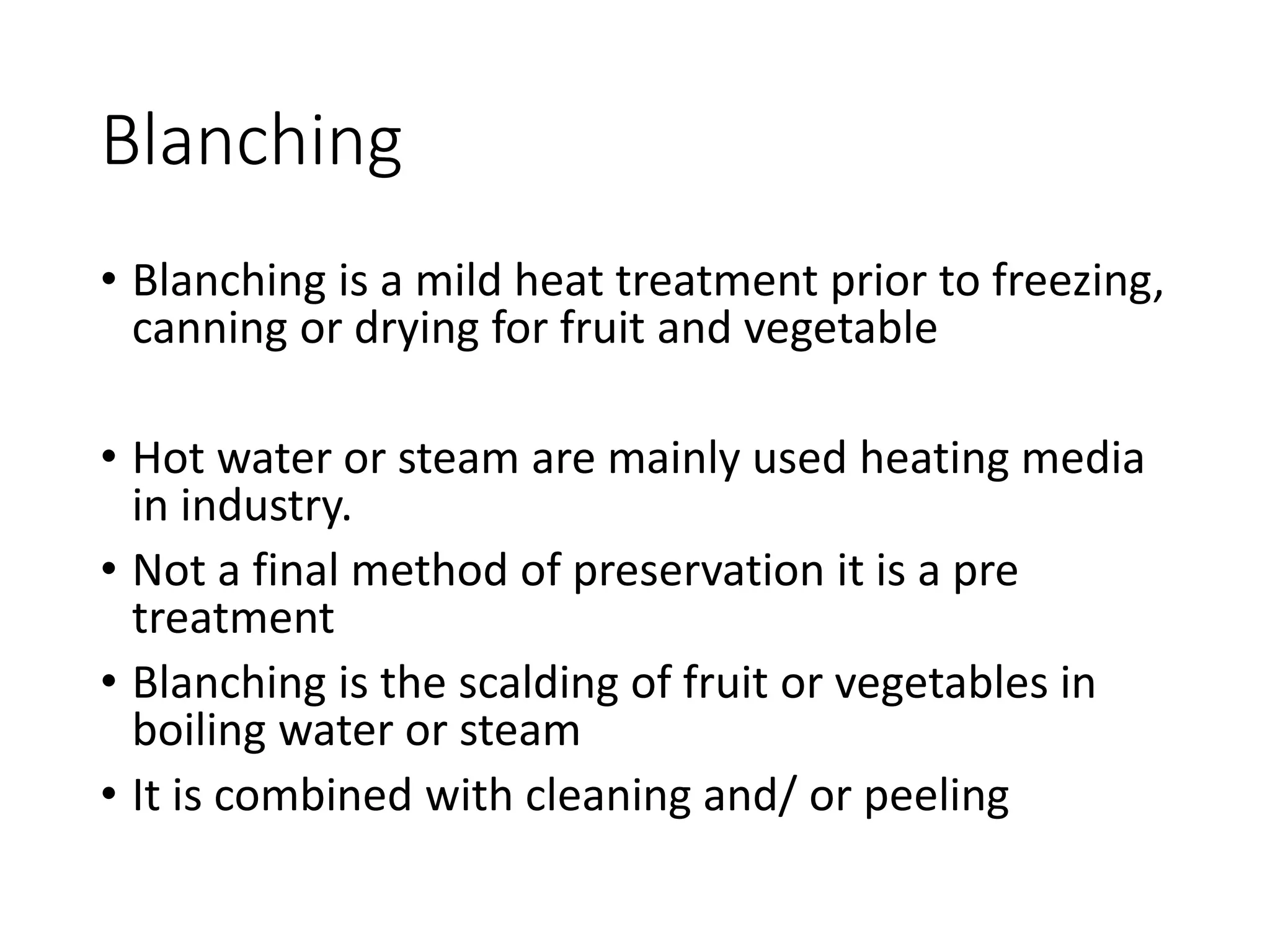 Blanching | PPTX