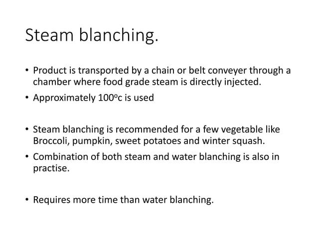 Blanching | PPTX