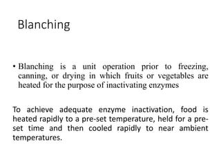 Blanching | PPTX