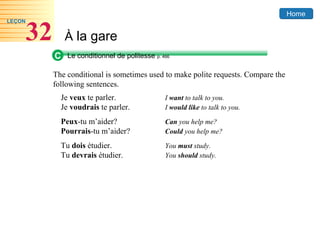 Blanc u8 l32 conditionnel intro | PPT