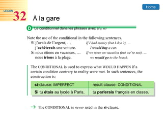 Blanc u8 l32 conditionnel intro | PPT