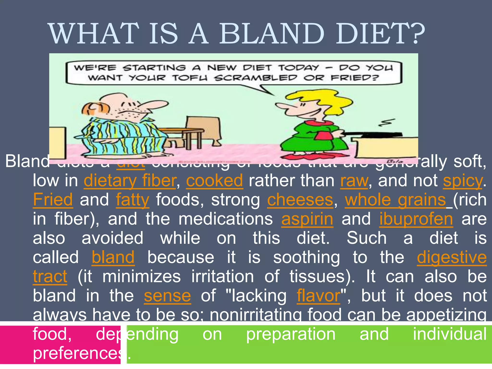 Bland diet | PPT