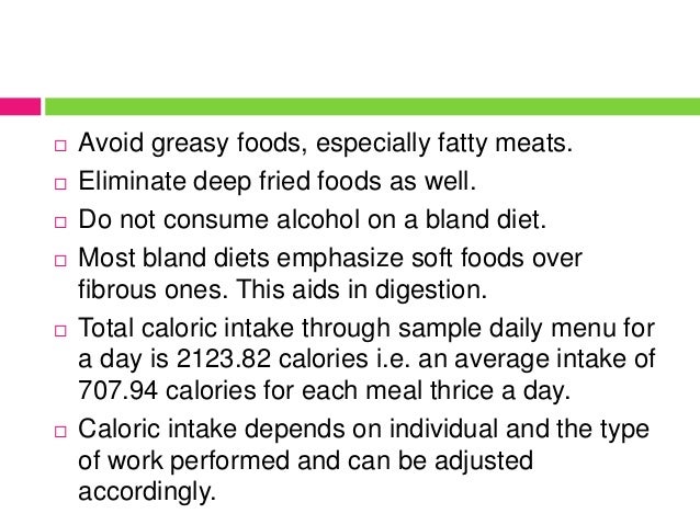 Bland diet
