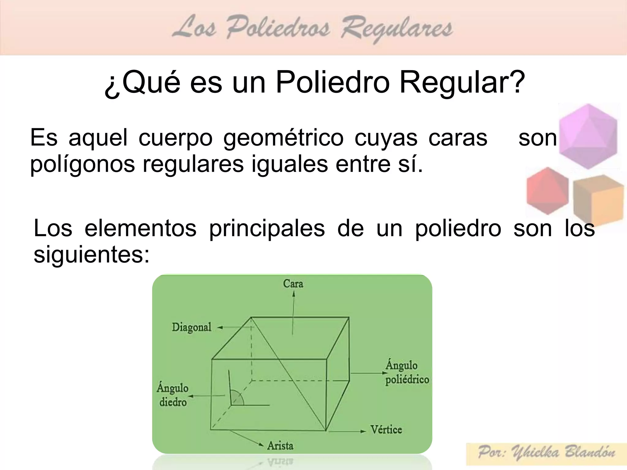 Blandón yhielka taller 2 (Presentación en Power Point) LOS POLIEDROS ...