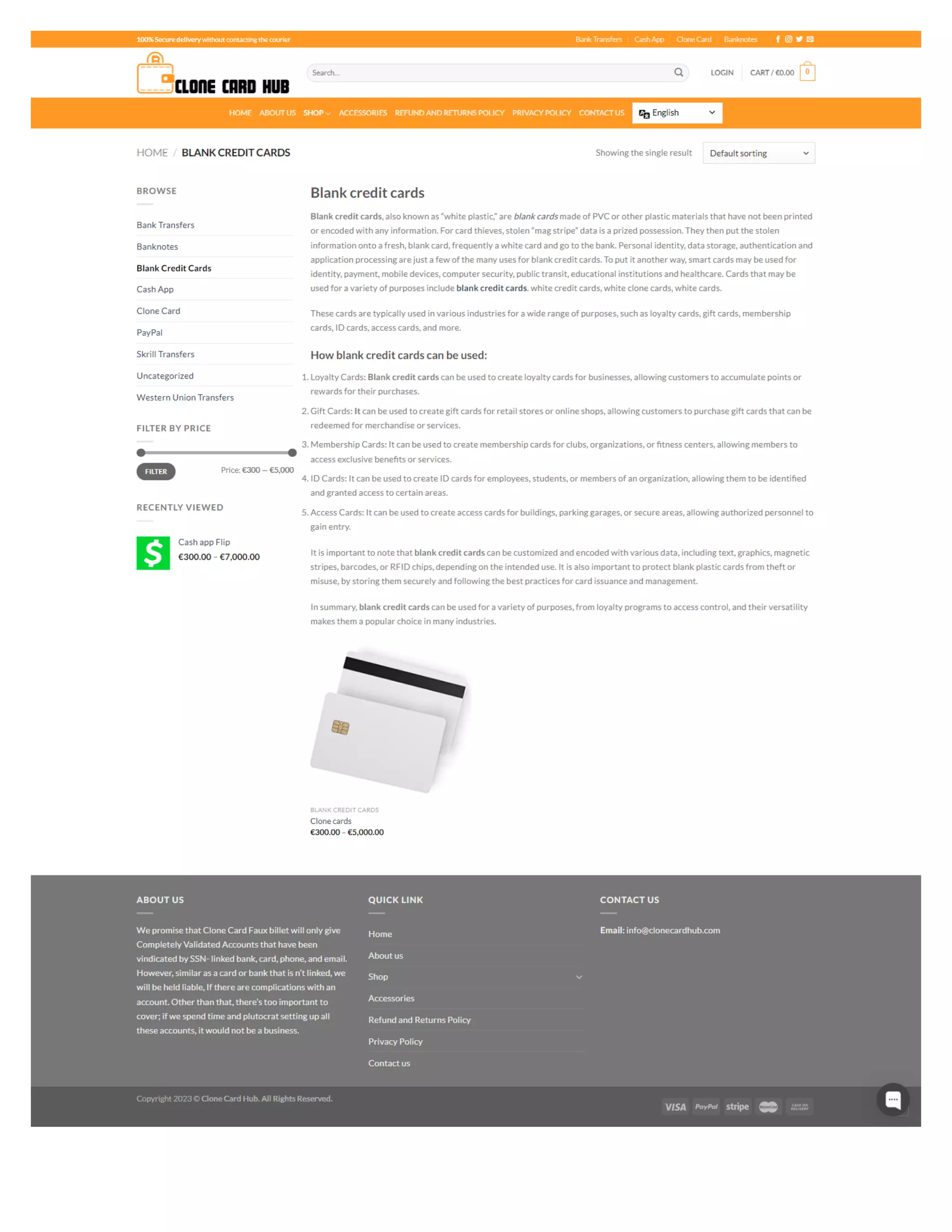 Blank Credit Cards | CLONE CARD HUB | PDF