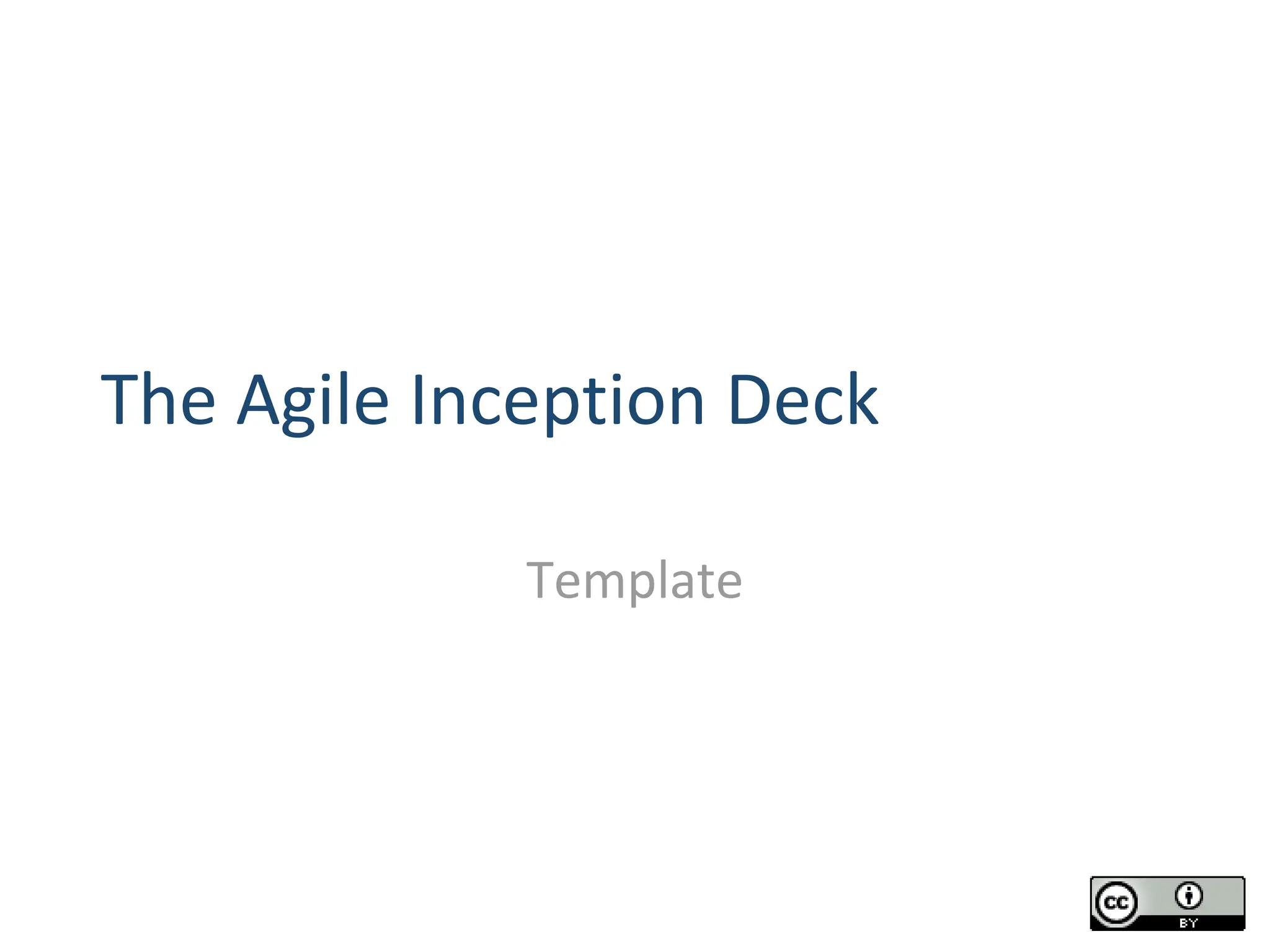 blank inception deck powerpoint template | PPTX