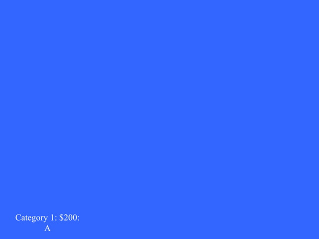 Blank Jeopardy Template | PPT