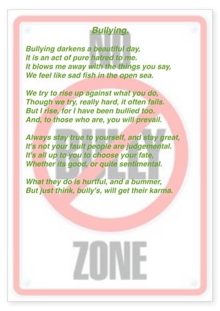 Bullying Sonnet | PDF