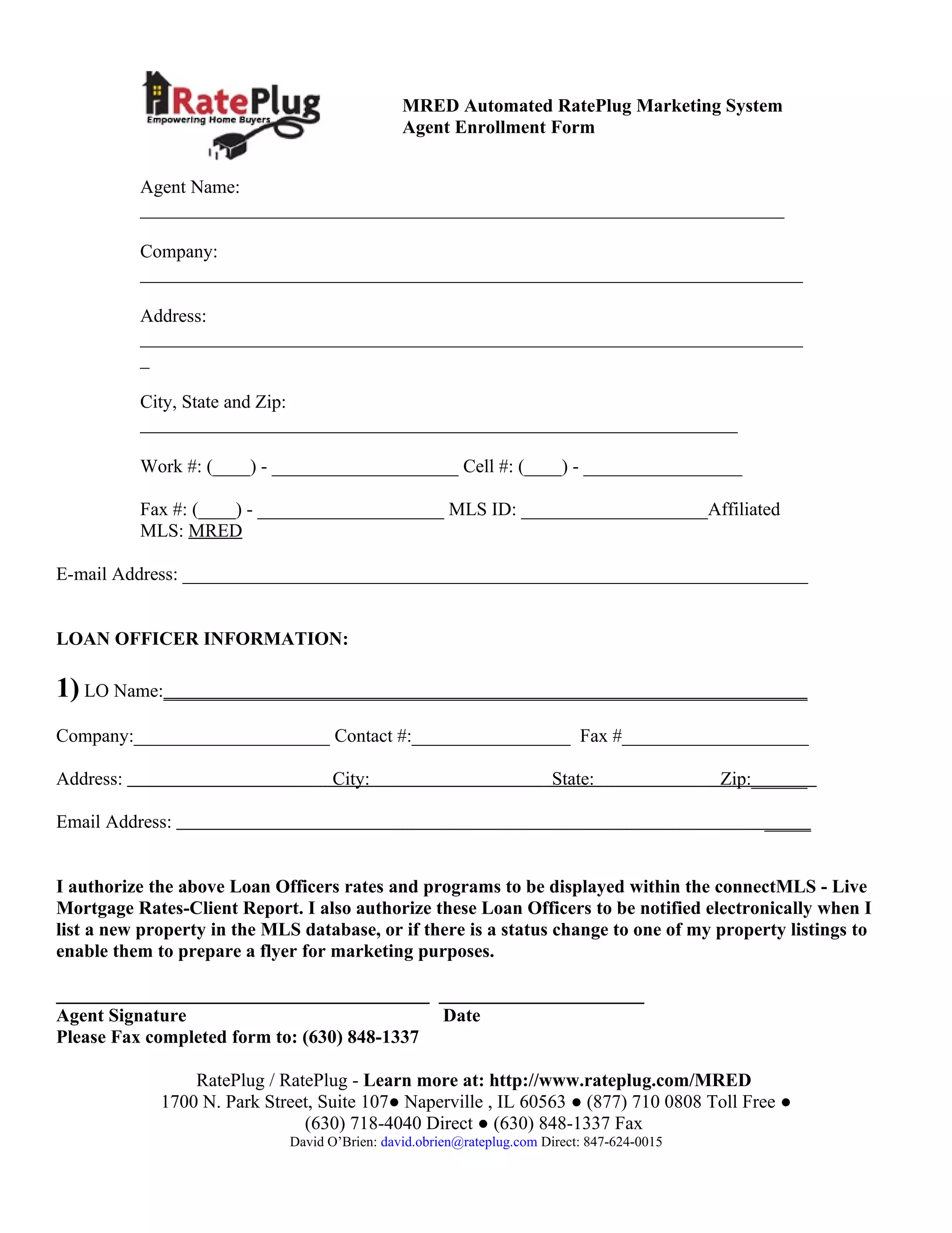 Blank Agent Enrollment (3) | DOC