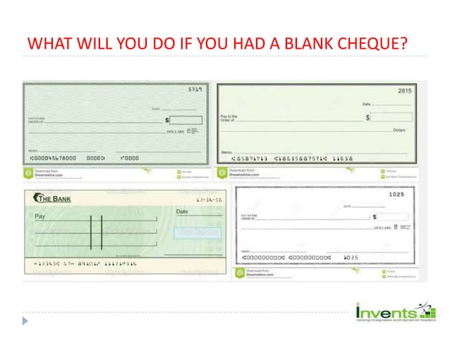 Blank Cheque-Positioning Yourself for Greatness | PPTX