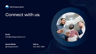Blank Company Profile Business Presentation in Navy Blue Abstract Tech Style.pptx