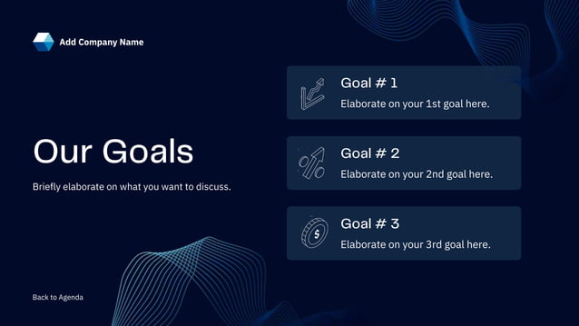 Blank Company Profile Business Presentation in Navy Blue Abstract Tech Style.pptx