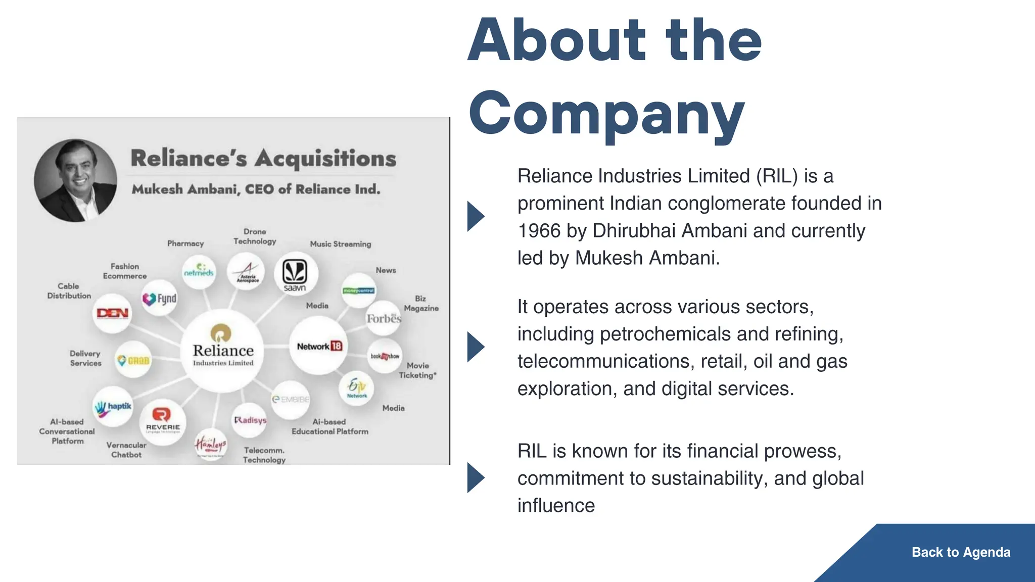 reliance Company Profile Business Presentation in Red Maroon White ...