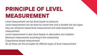 Level measurement (measurement &control) .pdf
