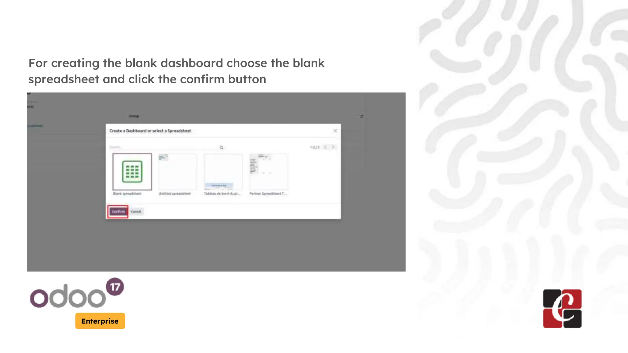 What is Blank dashboards in the odoo 17 ERP | PPTX