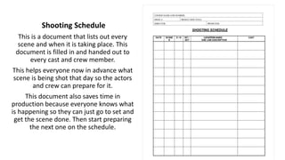 Pre-Production Documents | PPTX