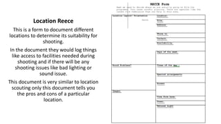 Pre-Production Documents | PPTX