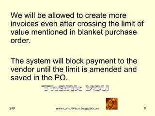 Blanket Purchase Order | PPT