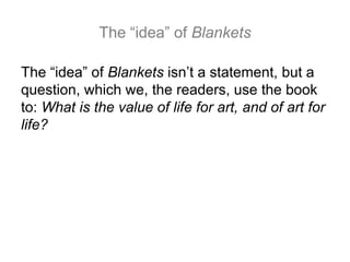 Blankets final lesson | PPT