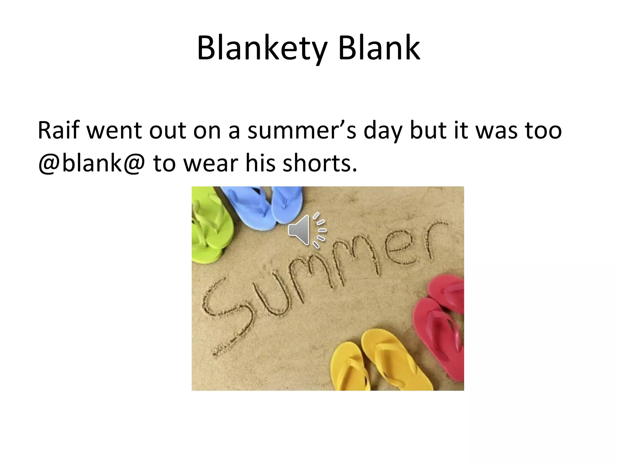 Blankety blank | ODP