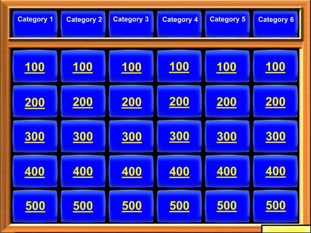 Blank jeopardy template[1] [repaired] | PPTX