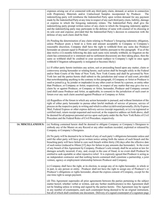 Blank producer agreement | PDF