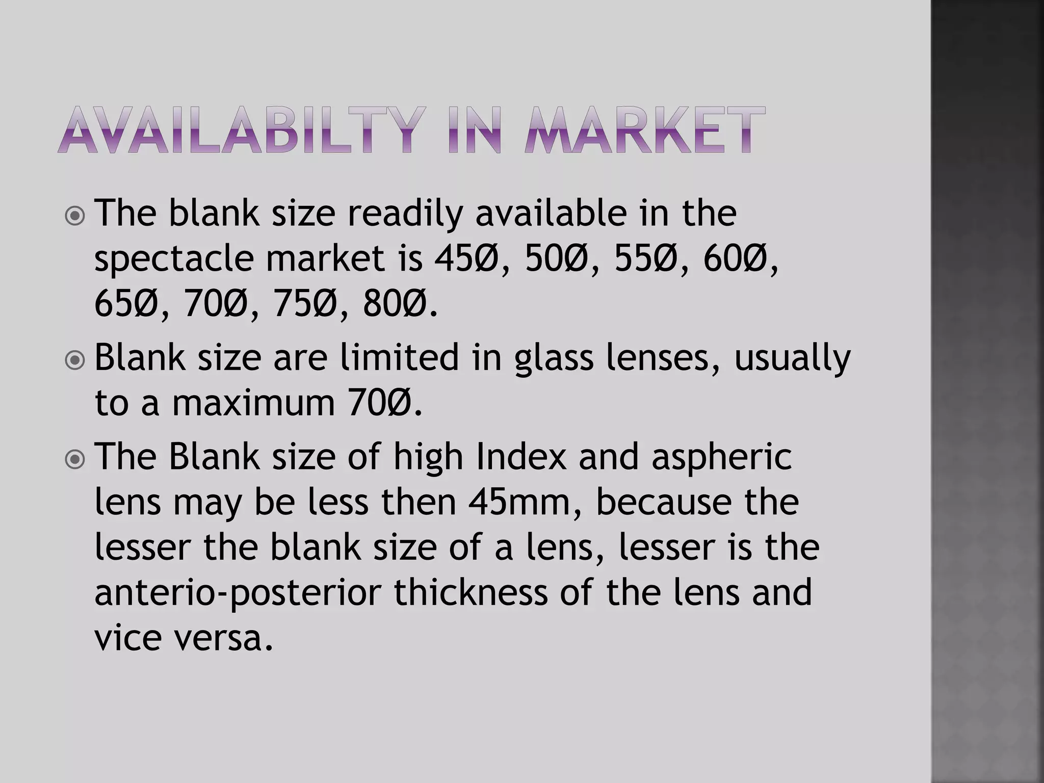 Blank size ordering | PPTX