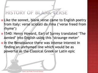 Blank verse | PPTX