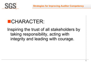 Strategies for Improving Auditor Competency on a Global Perspective | PPT