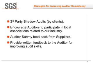 Strategies for Improving Auditor Competency on a Global Perspective | PPT