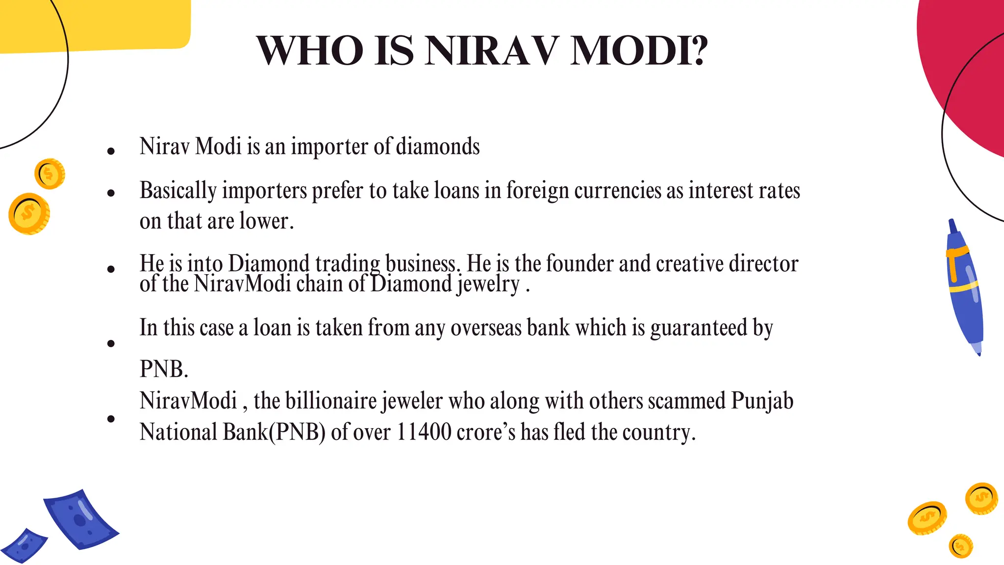 Corporate Scam : Neerav Modi Scam. (concerns about regulatory oversight ...