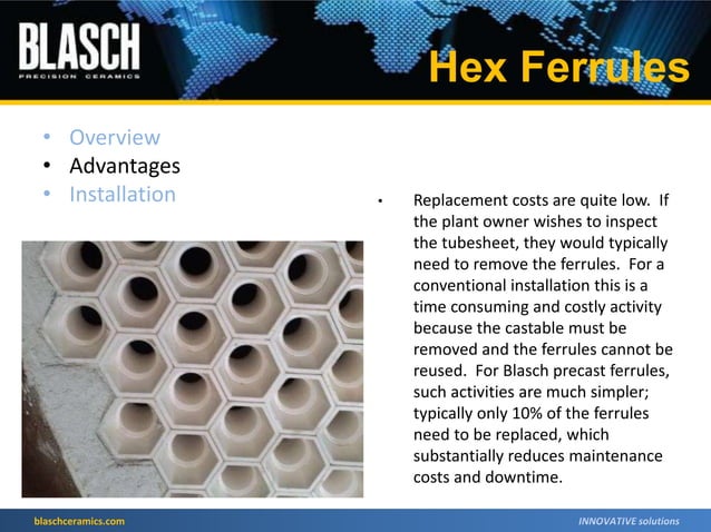 Engineered Ferrules for High Temperature Waste Heat Boilers from Blasch ...