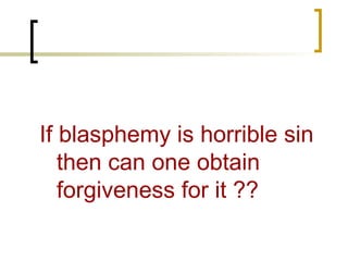 Blasphemy | PPT