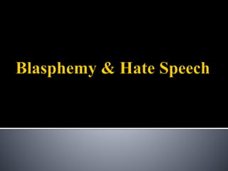 Blasphemy | PPT