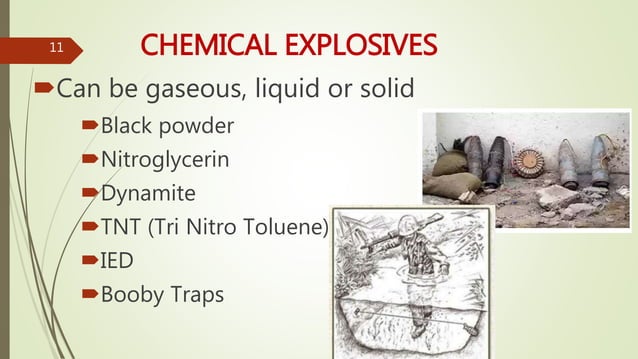 Explosion Injuries and its Forensic Aspect | PPT
