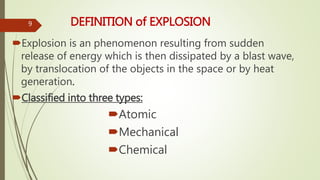 Explosion Injuries and its Forensic Aspect | PPTX