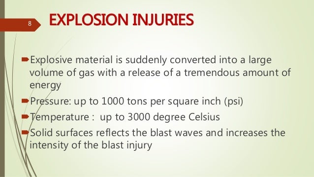 Explosion Injuries and its Forensic Aspect