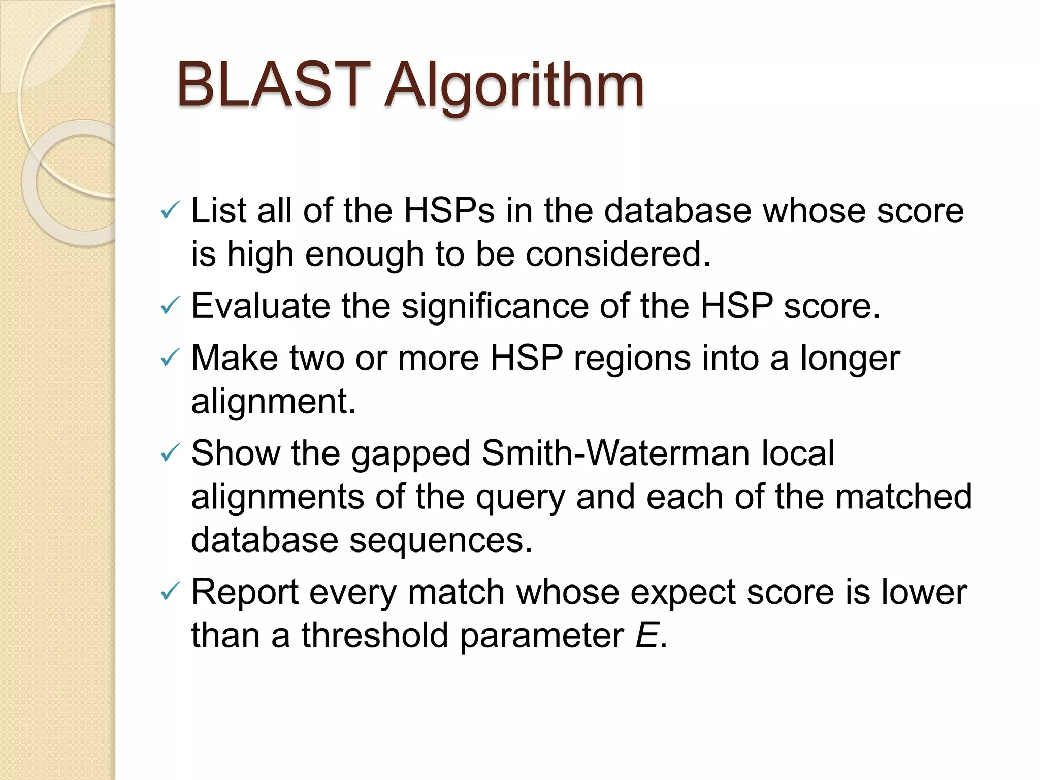 BLAST (Basic local alignment search Tool) | PPTX