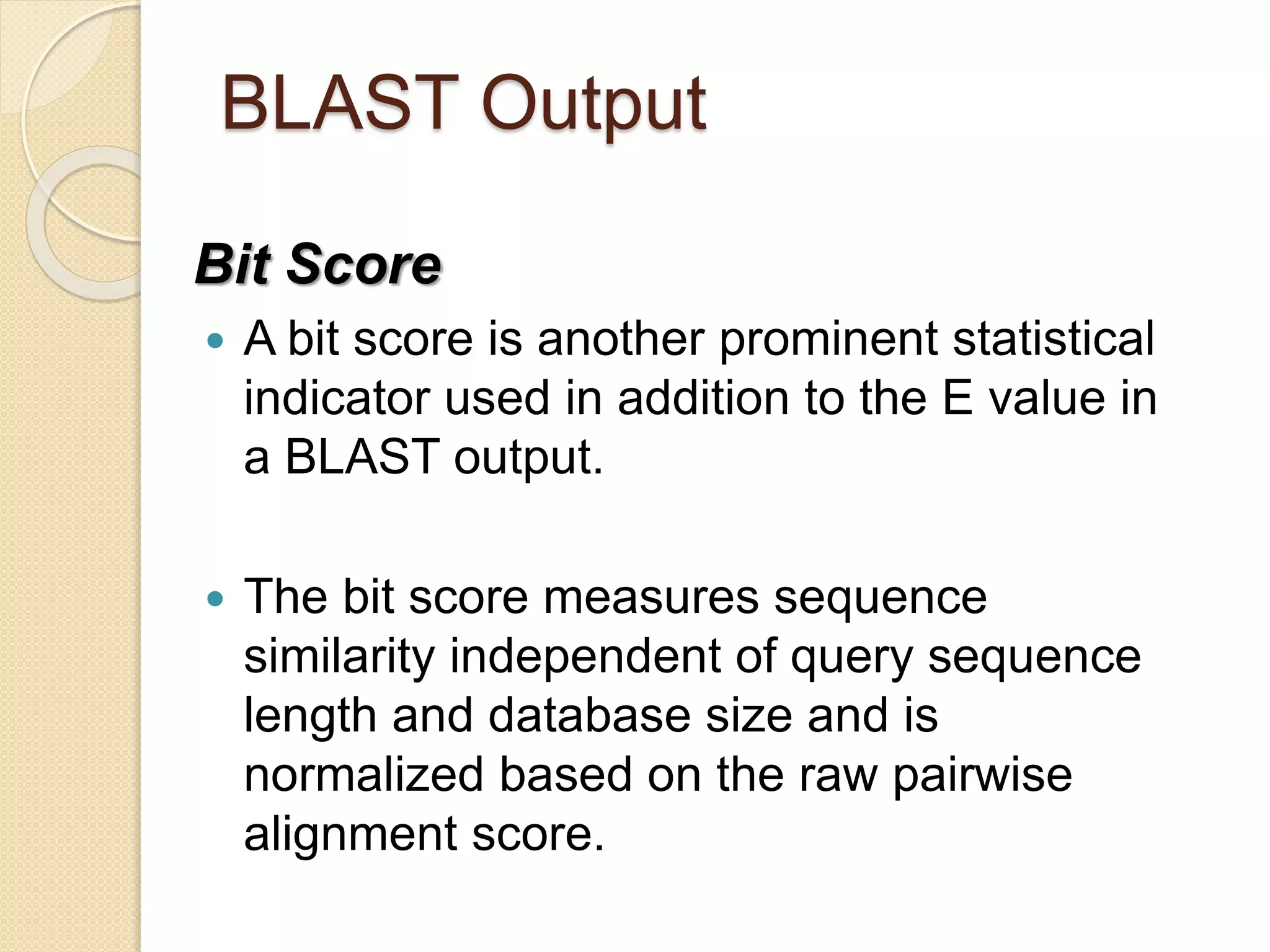 BLAST (Basic local alignment search Tool) | PPTX