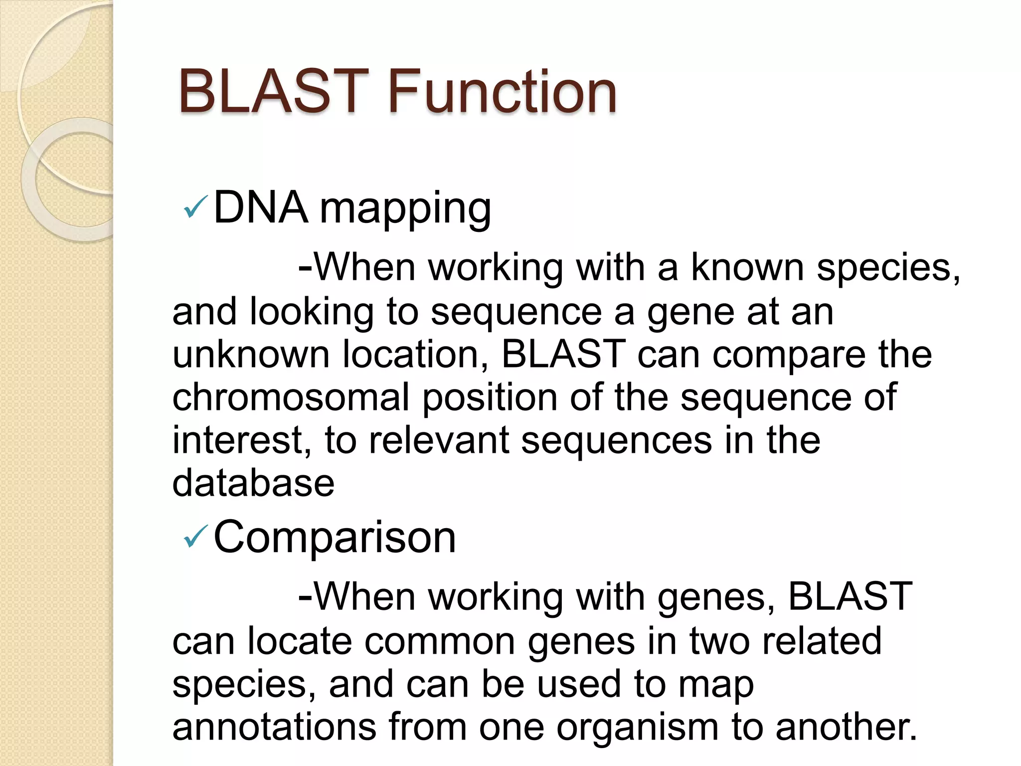 BLAST (Basic local alignment search Tool) | PPTX