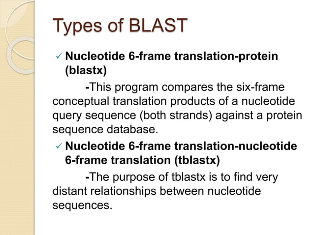 BLAST (Basic local alignment search Tool) | PPTX