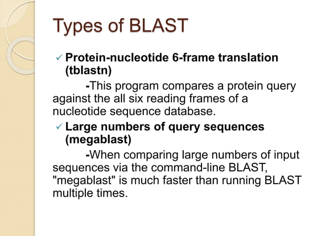 BLAST (Basic local alignment search Tool) | PPTX