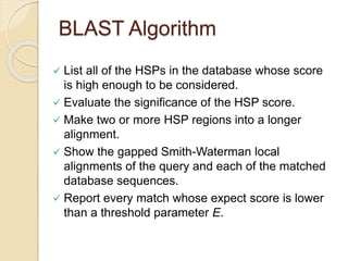 BLAST (Basic local alignment search Tool) | PPTX